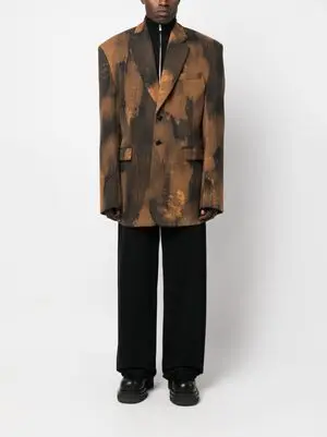 Vetements Overbleached Single-breasted Blazer