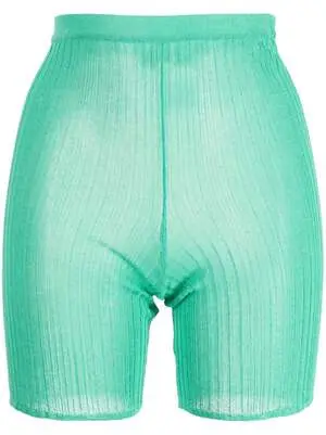 MARCO RAMBALDI Fine-knit High-waisted Shorts