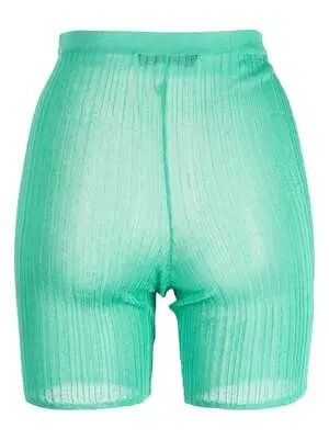 MARCO RAMBALDI Fine-knit High-waisted Shorts