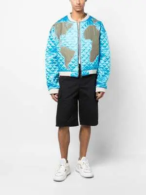 WHO DECIDES WAR Global Grid Bomber Jacket
