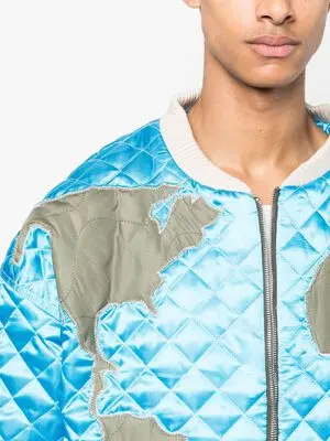 WHO DECIDES WAR Global Grid Bomber Jacket