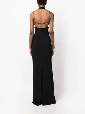 GENNY Crystal-embellished Maxi Dress
