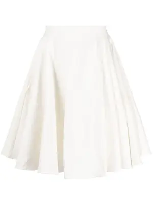 Palmer//harding Flared High-waisted Skirt - White