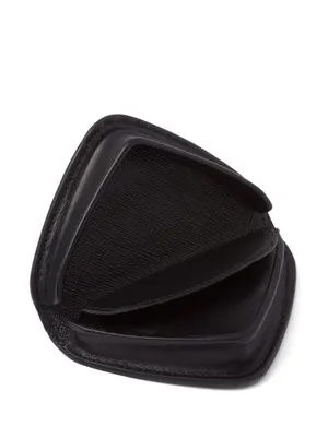 Prada Saffiano Logo-plaque Coin Wallet