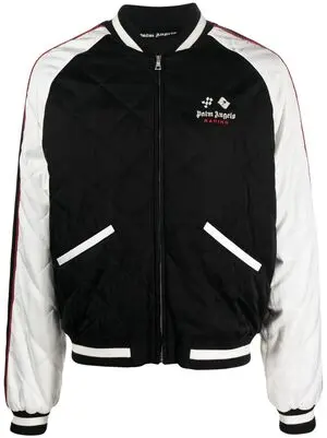 Palm Angels Racing Souvenir Bomber Jacket - Black
