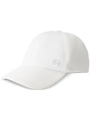 MAISON MICHEL Tiger Cotton Cap - White