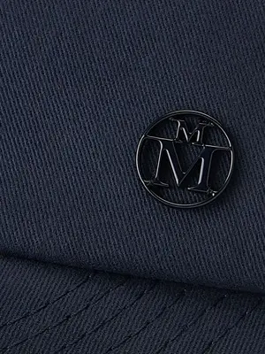 MAISON MICHEL Tiger Cotton Cap - Blue