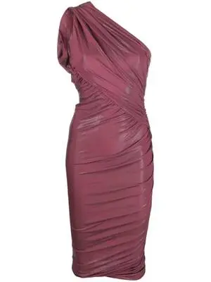 Rick Owens One-shoulder Draped Midi Dress