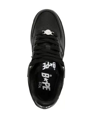 A Bathing Ape® Bape Sta #6 Low-Top Sneakers - Black | Editorialist