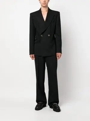 Casablanca Broderie Anglaise Double-breasted Blazer