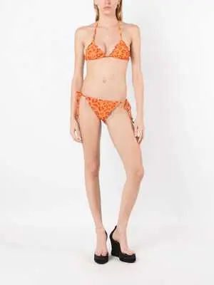 AMIR SLAMA Leopard-print Bikini