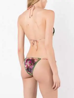 AMIR SLAMA Crochet-detail Tie-dye Triangle Bikini