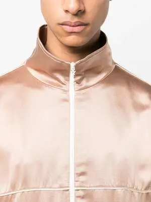 Saint Laurent Zip-up Track Jacket - Neutrals