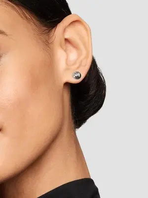 David Yurman Sculpted Cable Stud Earrings In Sterling 8mm