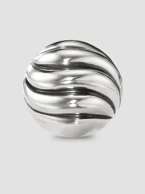 David Yurman Sculpted Cable Stud Earrings In Sterling 8mm