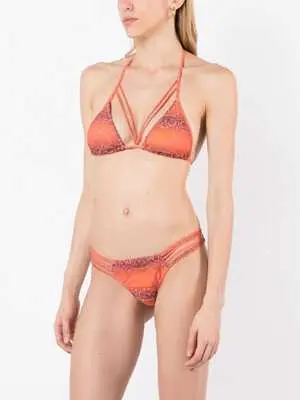 AMIR SLAMA Snakeskin-print Bikini