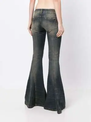 Blumarine Stud-detailed Flared Jeans