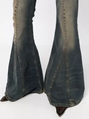 Blumarine Stud-detailed Flared Jeans