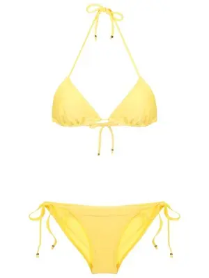 AMIR SLAMA Self-tie Triangle Bikini - Yellow