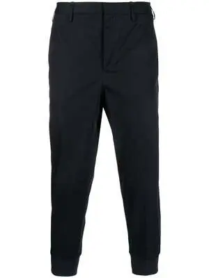 Neil Barrett Cropped Leg Chino Trousers - Blue