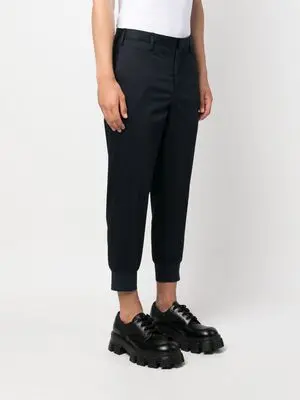 Neil Barrett Cropped Leg Chino Trousers - Blue