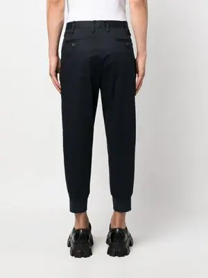 Neil Barrett Cropped Leg Chino Trousers - Blue