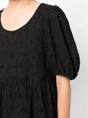 B+AB Puff-sleeved Lace Dress