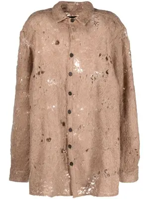VITELLI Raw-cut Finish Long-sleeve Shirt