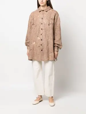 VITELLI Raw-cut Finish Long-sleeve Shirt