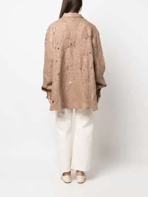 VITELLI Raw-cut Finish Long-sleeve Shirt