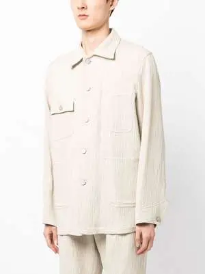 TAAKK Textured-effect Shirt Jacket