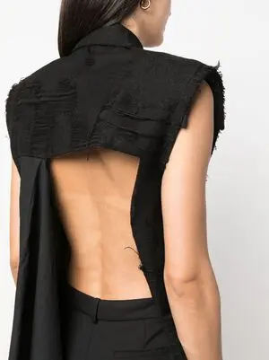 UMA WANG Deconstructed Double-breasted Waistcoat