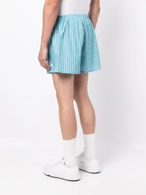 PALMER Logo-print Striped Shorts