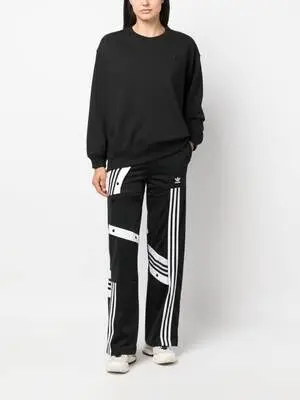 Adidas Logo-embroidered Cotton Sweatshirt