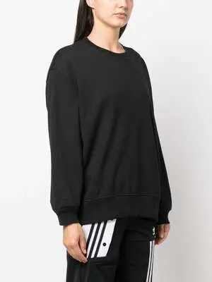Adidas Logo-embroidered Cotton Sweatshirt