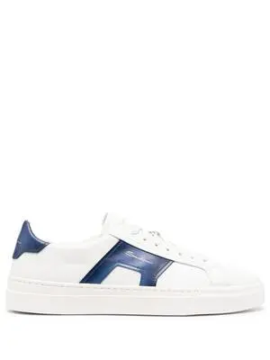 Santoni Leather Low-top Sneakers - White