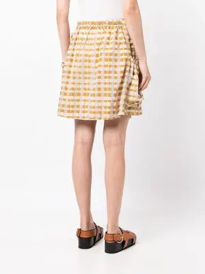 STORY MFG. Check-print Skirt