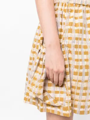 STORY MFG. Check-print Skirt