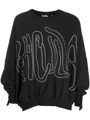 HACULLA. Embroidered-logo Oversized Sweatshirt