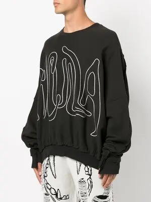 HACULLA. Embroidered-logo Oversized Sweatshirt