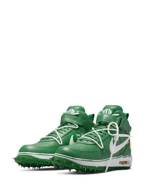Nike X Off White Air Force 1 Mid Pine Sneakers - Green
