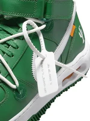 Nike X Off White Air Force 1 Mid Pine Sneakers - Green