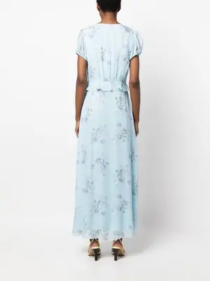 LoveShackFancy Floral-print Ruffled Maxi Dress