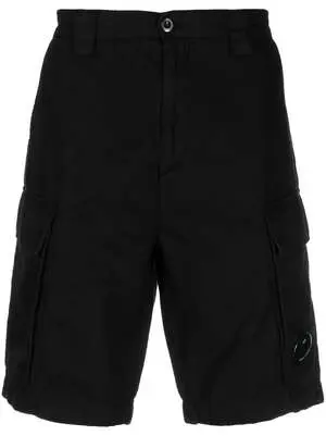 C.P. COMPANY Knee-length Cargo Shorts - Black