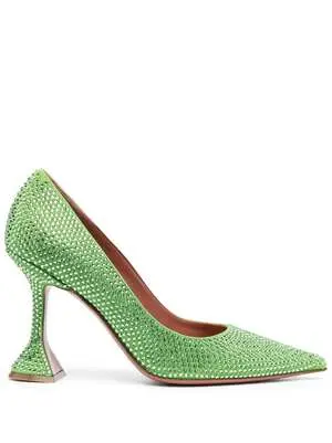 Amina Muaddi Ami Rhinestone-embellished Pumps