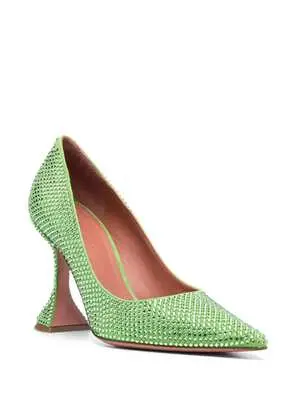 Amina Muaddi Ami Rhinestone-embellished Pumps