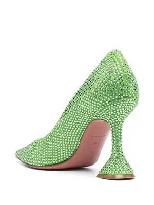 Amina Muaddi Ami Rhinestone-embellished Pumps