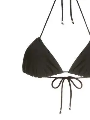 AMIR SLAMA Self-tie Triangle Bikini - Black