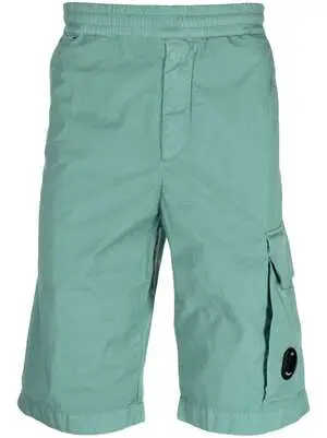C.P. COMPANY Lens Detail Track Shorts - Green