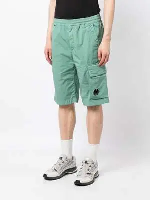 C.P. COMPANY Lens Detail Track Shorts - Green